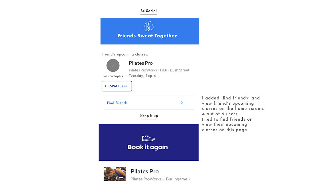 Improving the ClassPass experience — a UX case study | by Joyce Chu ...