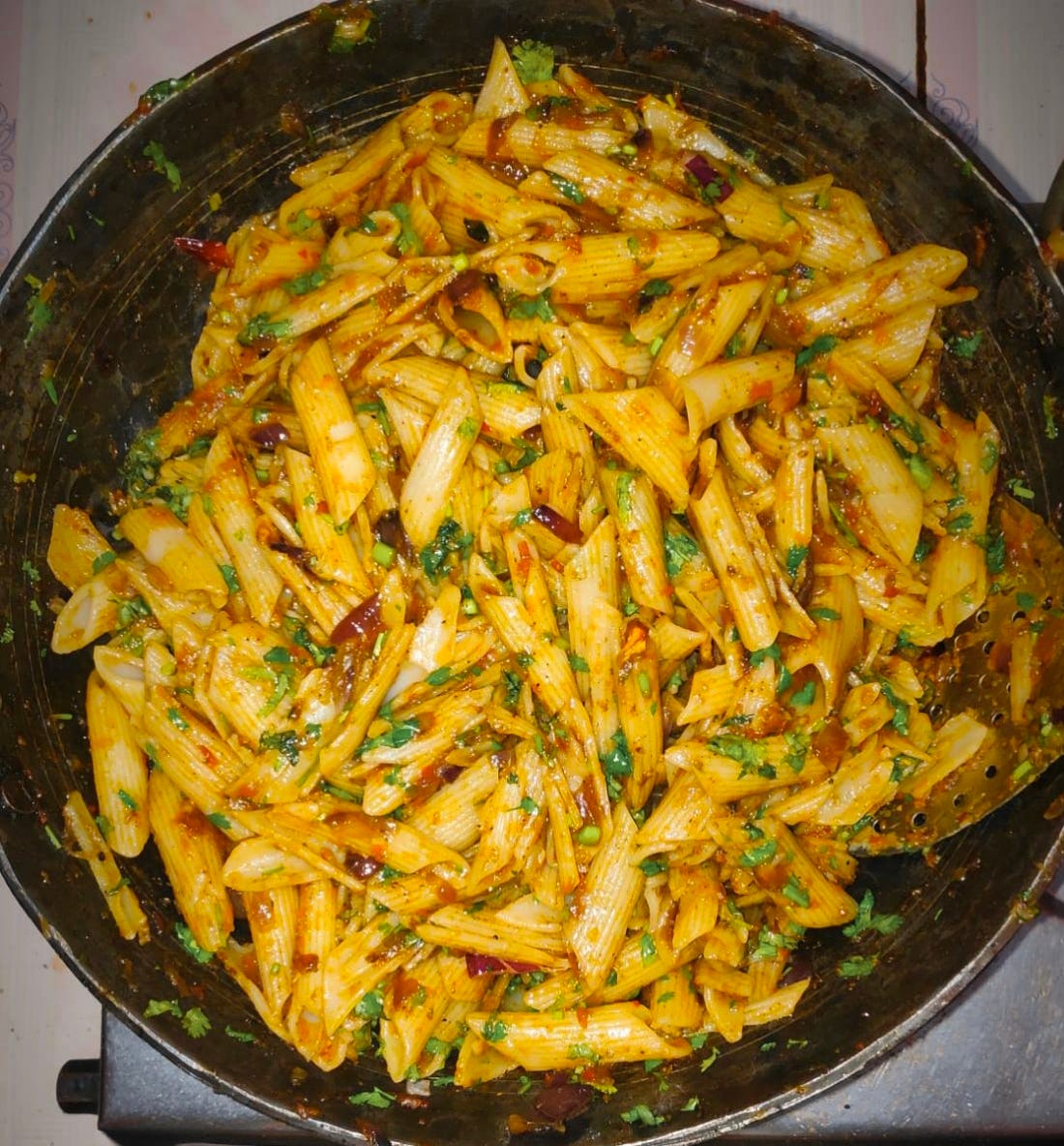 The Gooey Indian Pasta - Cutting Chai - Medium