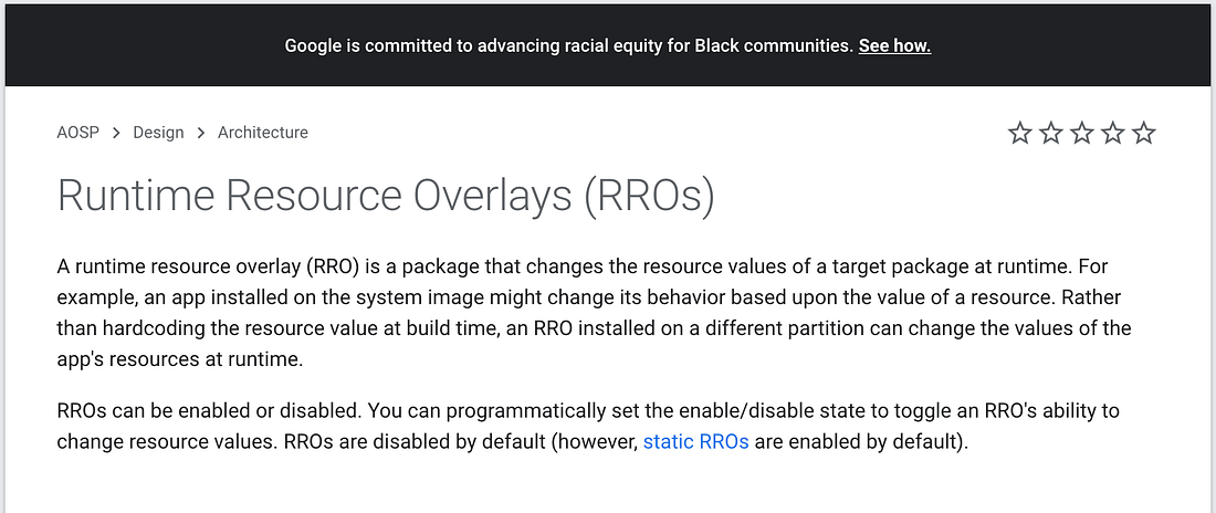 淺談「Runtime Resource Overlay」. Android：AOSP | by RICK | Medium