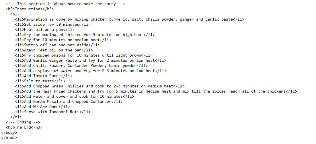 My favorite food recipe as a HTML page | by Omar Meharab | Medium