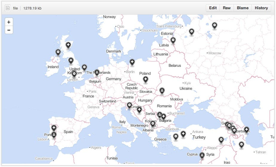 GitHub Adds Maps | by Mapbox | maps for developers