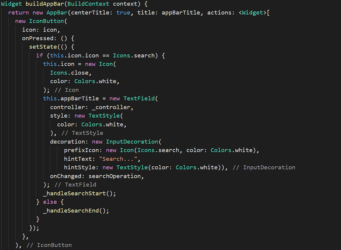 How to Perform a Search in Flutter App? | by Thiran Technologies | Medium