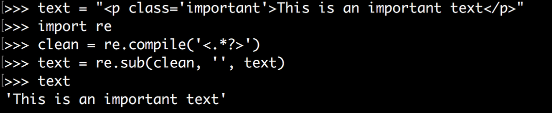 How to strip HTML tags from a string, in Python | by Jorge Galvis | Medium