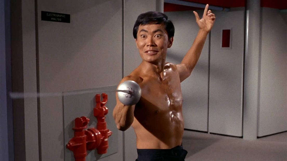 My 7 Favorite Swords (Film/TV). 7. Sulu’s Retractable Sword — Star Trek ...