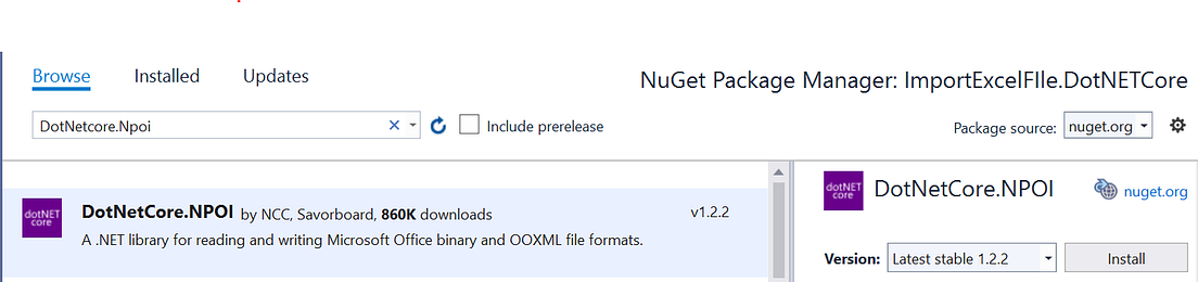 Import And Export Excel File In Asp Core 3 1 Razor Page By