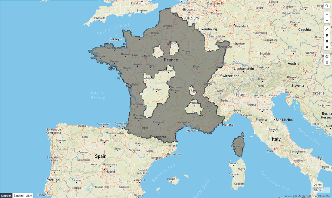 High-resolution imagery (15 cm) in France is live! | by Mapbox | maps ...