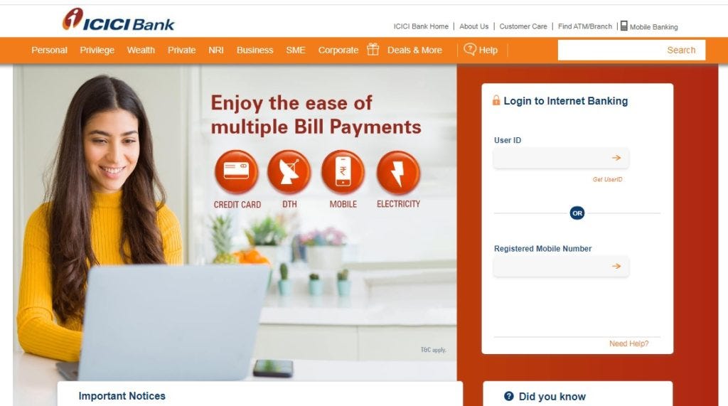 ICICI Net Banking: How to Login & Register easy guide 2020 | by ...