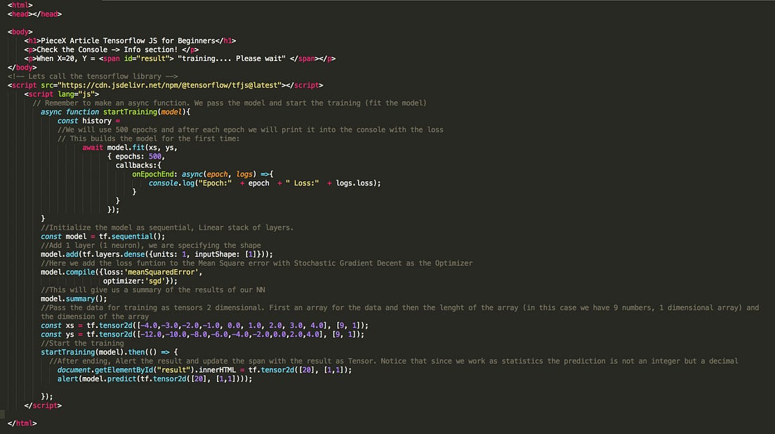 A Beginners Introduction for TensorFlow JS | by LabAI | Analytics Vidhya | Medium