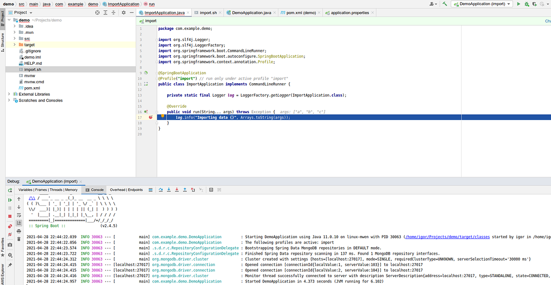 Running Spring Boot console application under IDE & Maven | by Igor ...
