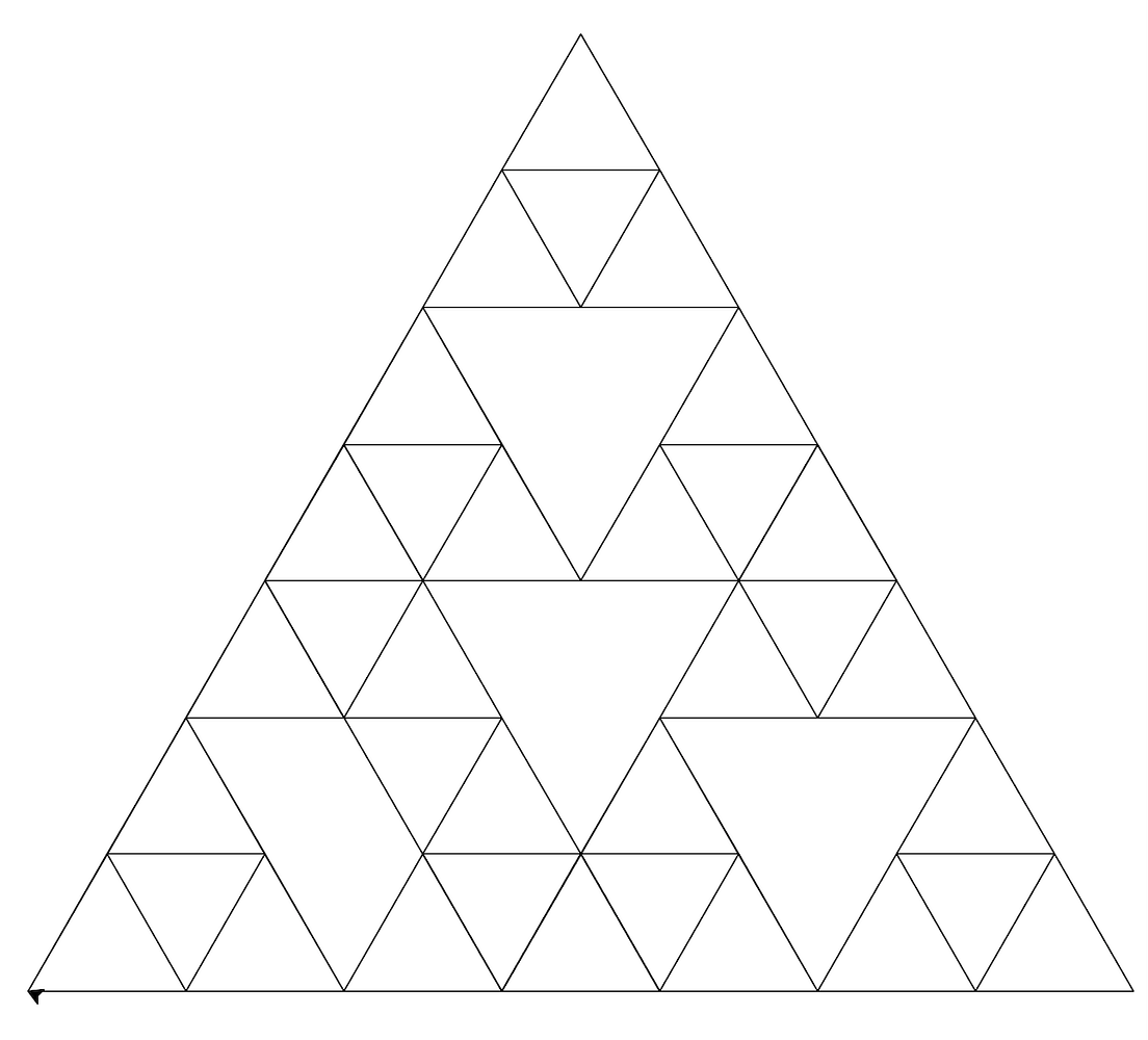 Recursion With Sierpinski’s Triangle | by Jake Shams | Medium