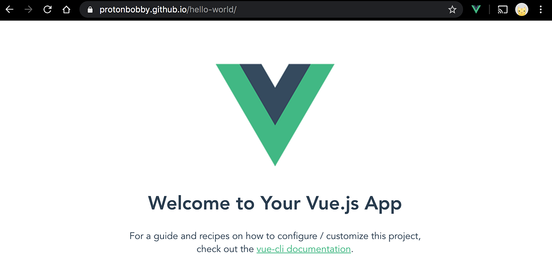 Deploying Vue Apps to Github Pages | The Startup