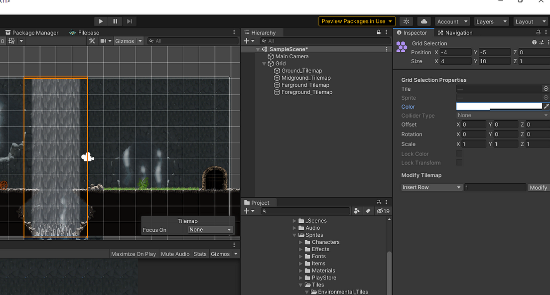 Introduction To Tilemap In Unity In Order To Use Tiles In An Easy Way