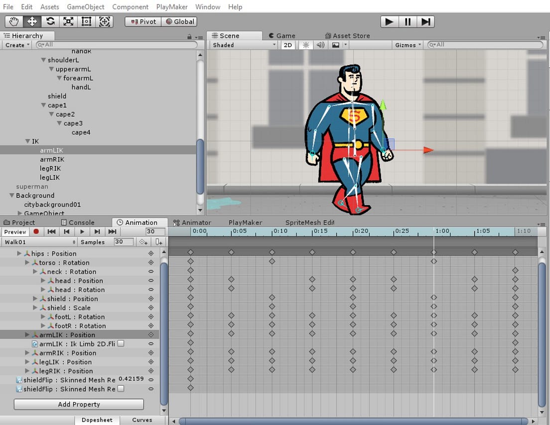 2D Character Animation for Unity. I was experimenting with some 2D… | by Joshua Menas | Medium