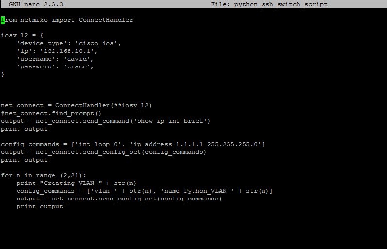 Quick introduction to network programmability with python’s telnet and ...