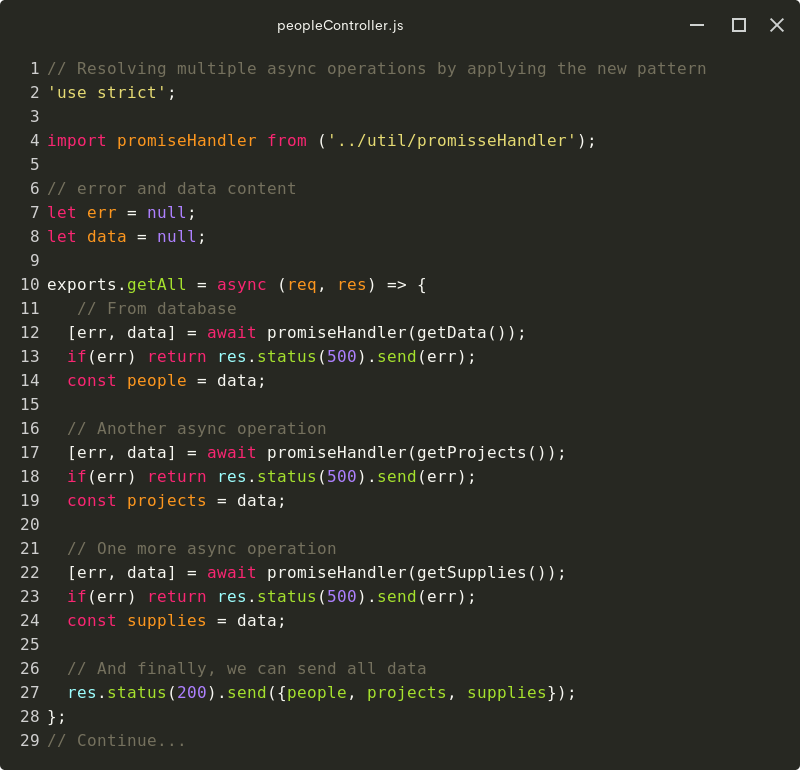 An Alternative Way To Use Async Await Without Try Catch Blocks In Node