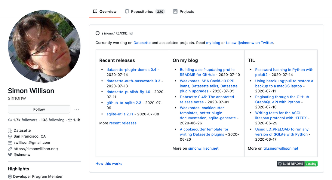 How To Create A Self Updating Readme Md For Your Github
