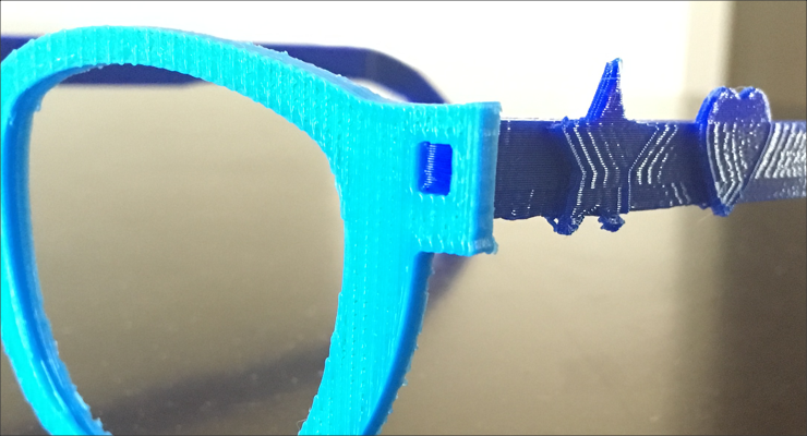 3D Printed Eye-Glasses Testing. Here is the first prototype for the ...