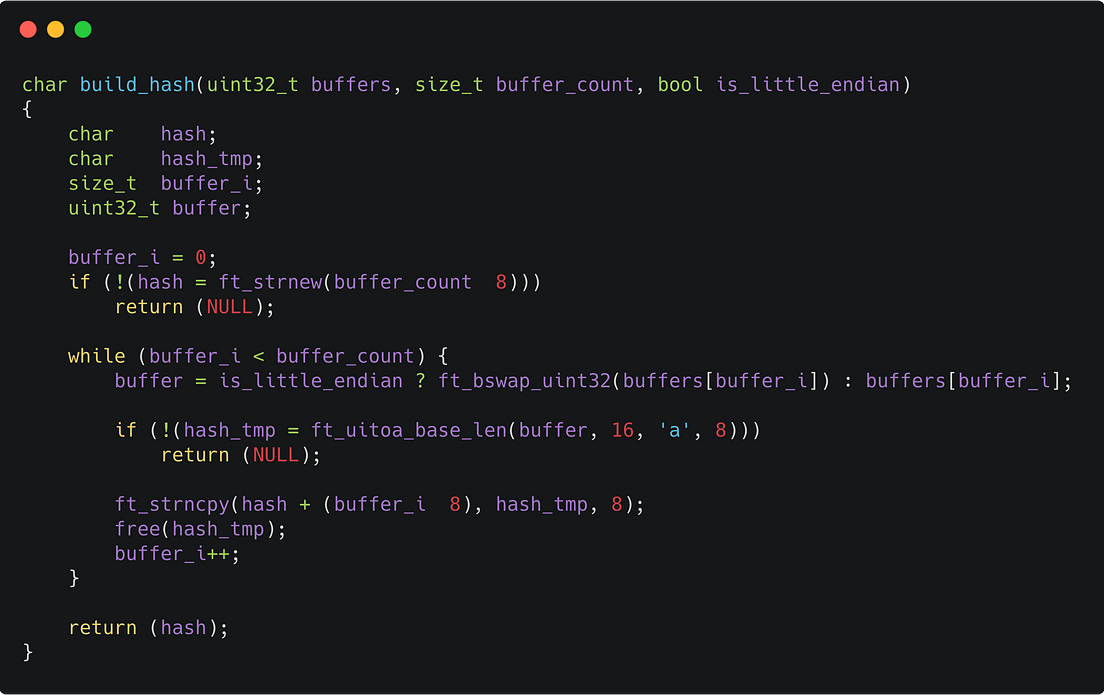 Implementing the sha256 and md5 hash functions in C | by Jean-Baptiste ...