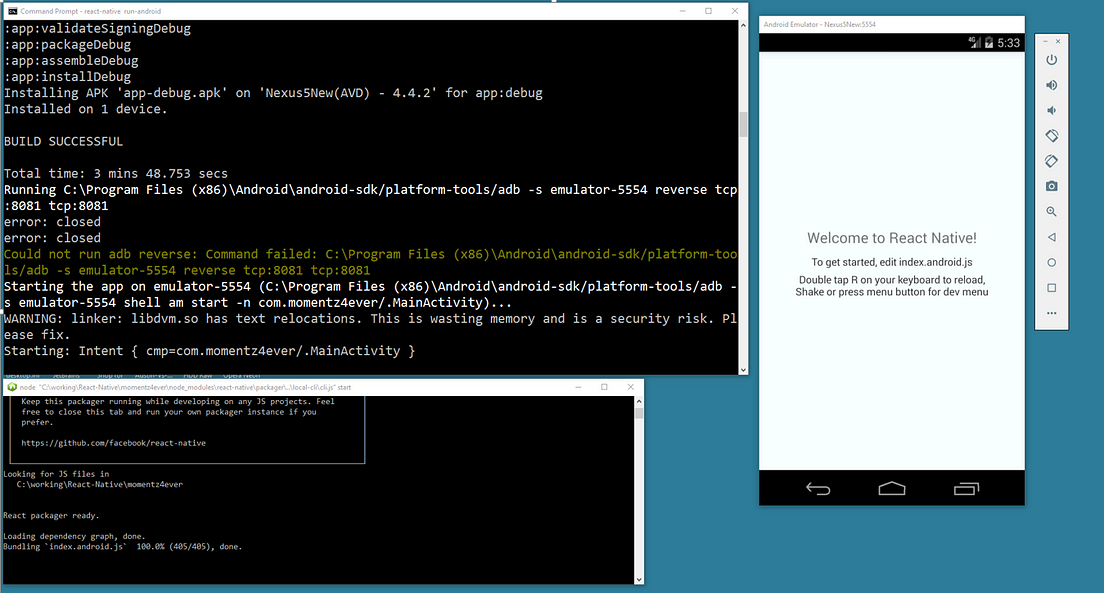 Task 5 Opening Our React Native App In Android Emulator