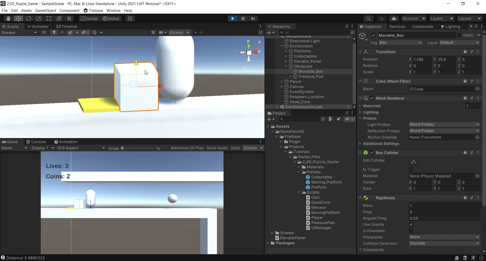 2.5D Game Development: Puzzles: Part 3 — Pushing Objects | by Gerald ...
