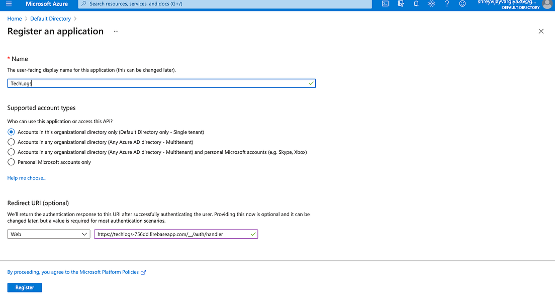 Adding Microsoft Authentication using Firebase | by shrey vijayvargiya | Nerd For Tech | Medium