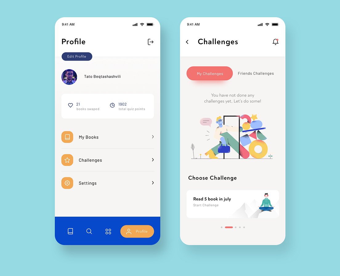 BookSwap — UI/UX Case study. Mobile application for those who love ...