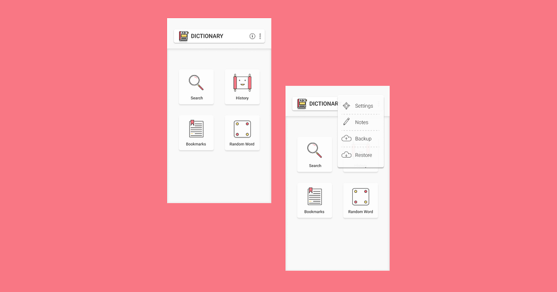 English Dictionary app redesign — a UI/UX case study