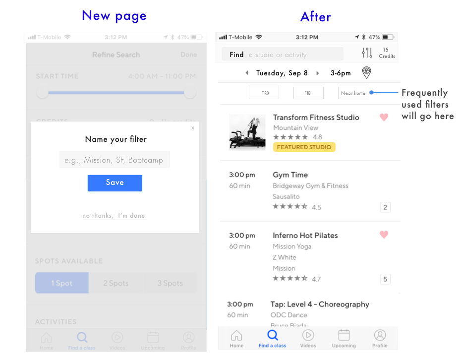 Improving the ClassPass experience — a UX case study | by Joyce Chu ...