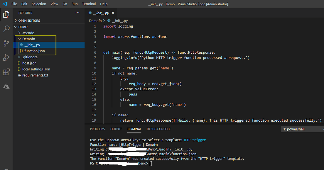 Create Azure Functions Using Python By Veera Ganesh
