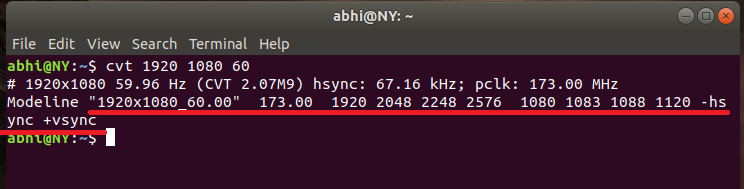 Add/Change/Set the custom resolution of your display using xrandr on Ubuntu 18.04 — {In a minute ...
