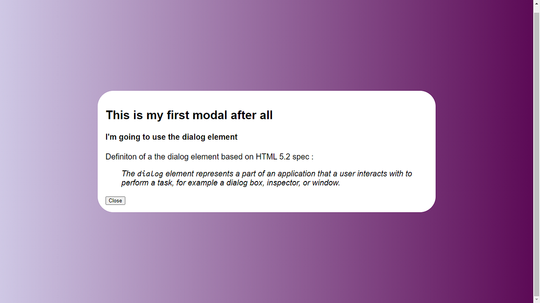 Native Modals in HTML with Example | by Yahya Jamaldine | JavaScript in Plain English