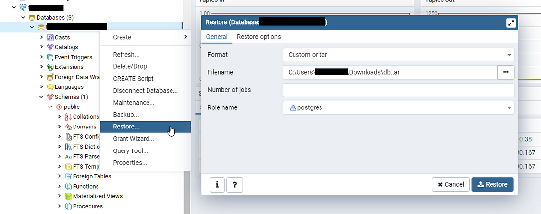 วิธี Backup And Restore Database Postgres By Pgadmin 4 By Game Dev Medium