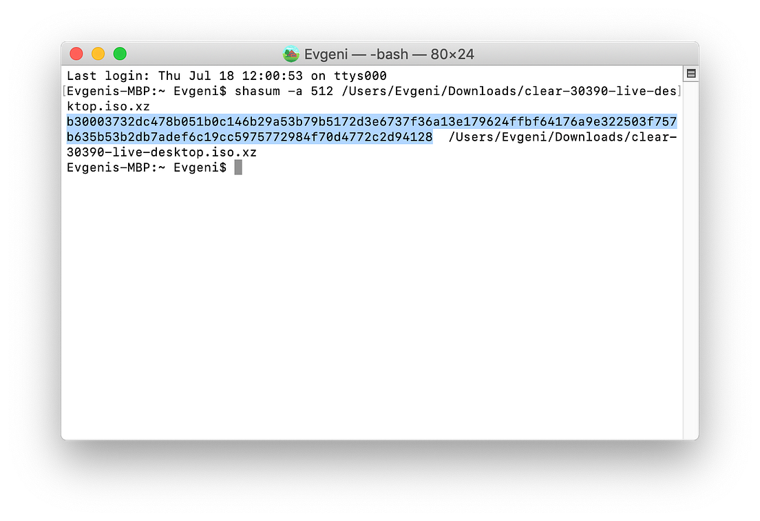How to verify checksum on Mac. Verifying SHA-512, SHA-256, SHA-1 and ...