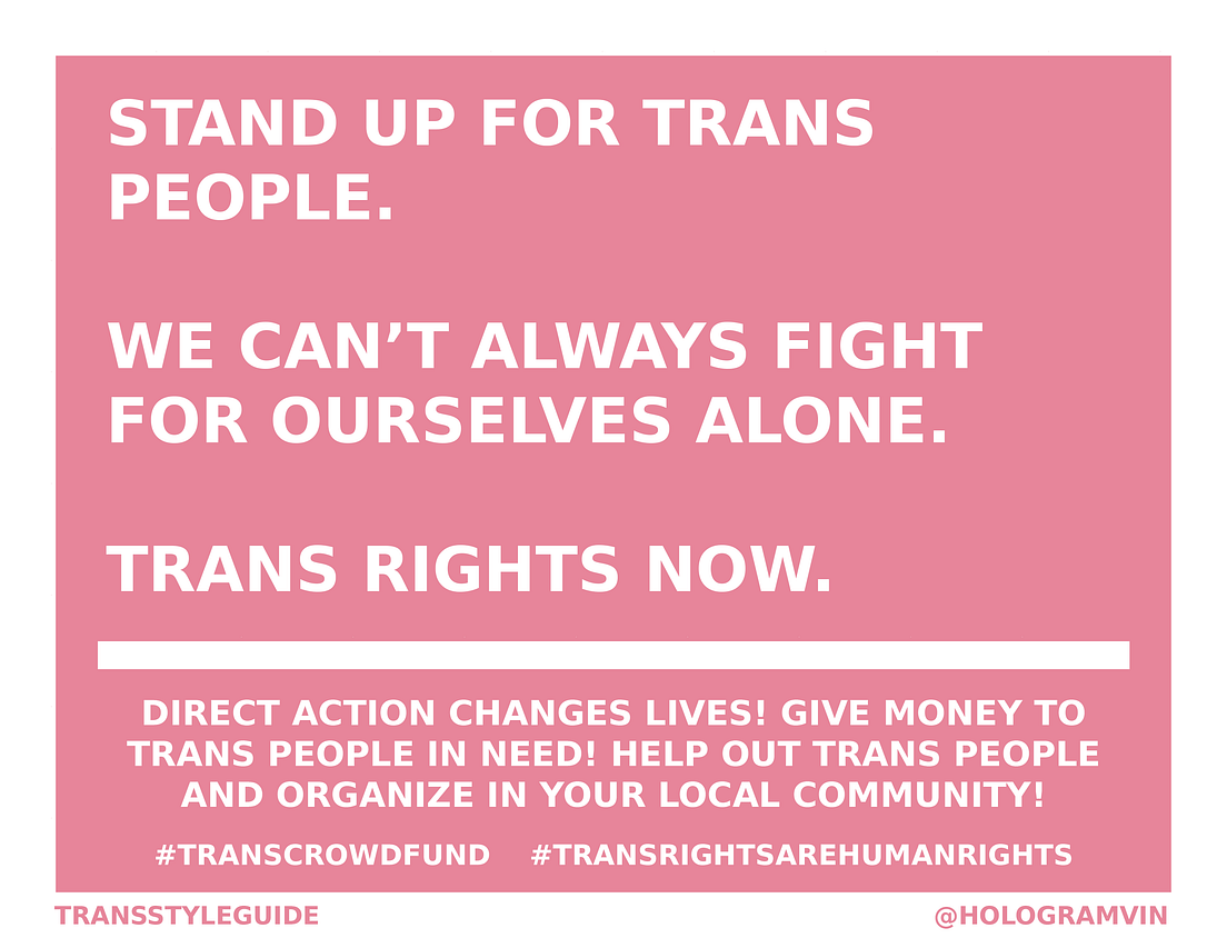 Printable Posters For Trans People And Cis Allies | by Trans Style ...