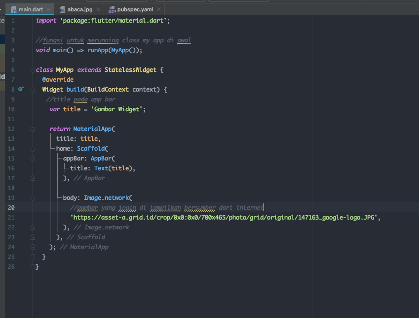 Cara cepat menampilkan gambar menggunakan widget Flutter | by Bas Bas ...