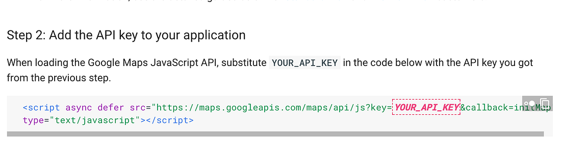 How to get a key from Google Maps JavaScript API | by Eder | Quick Code | Medium