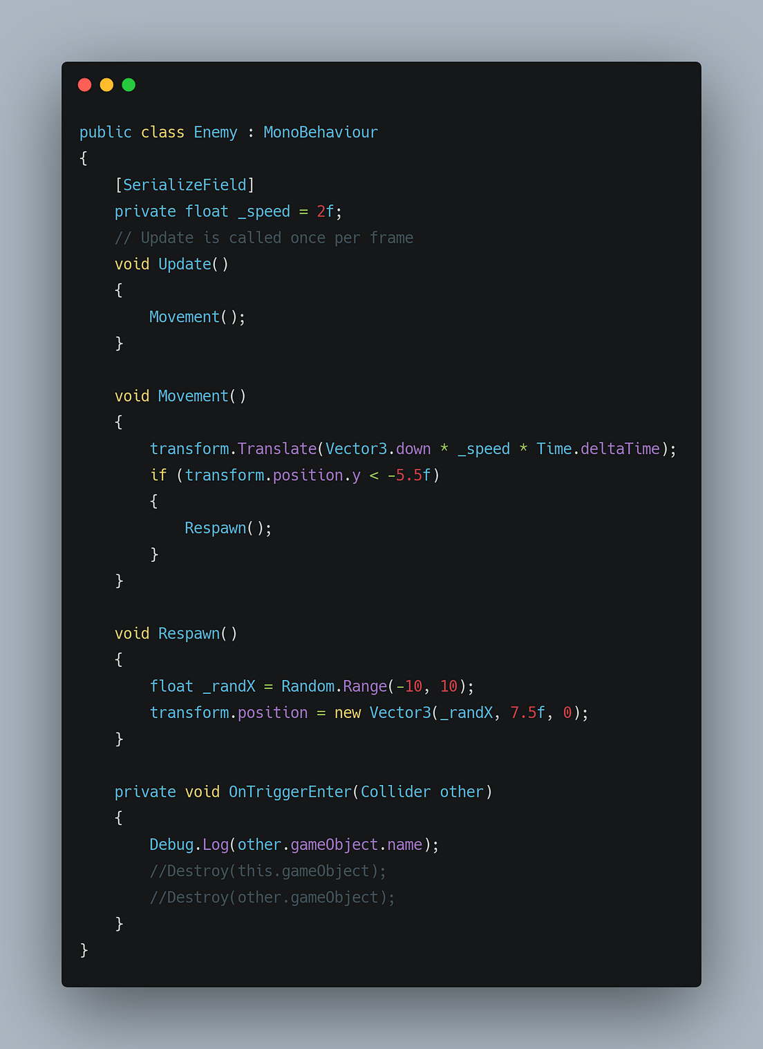 Simple Enemy Behavior in Unity. You’ve created a Player Movement, and ...