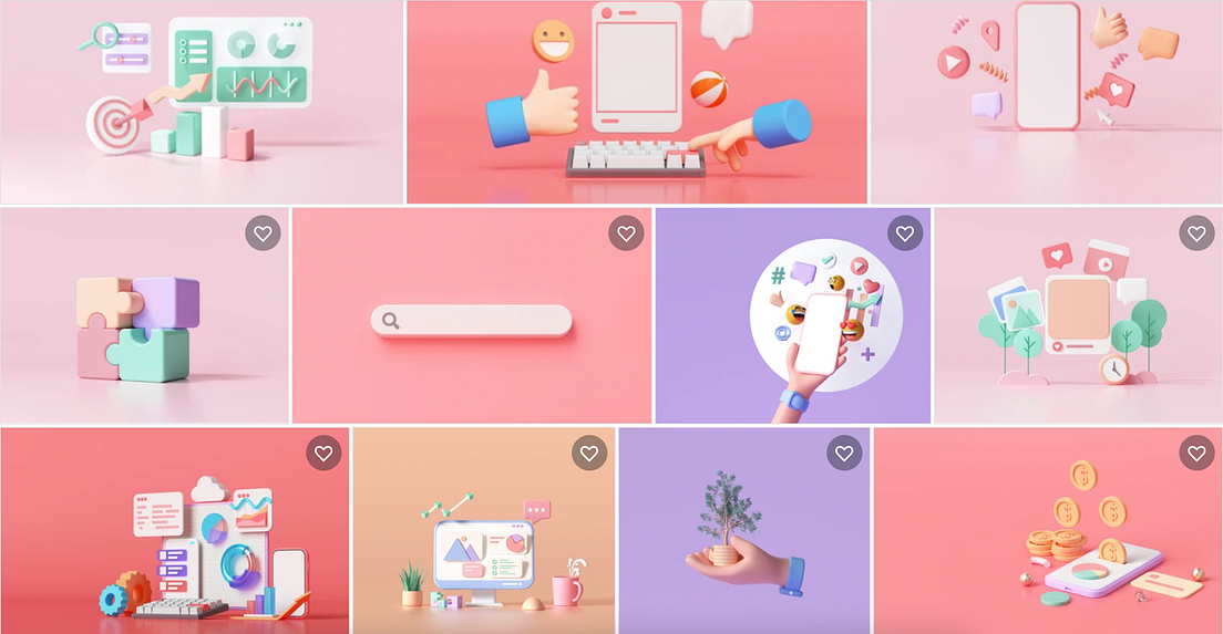 Best 3D Illustration Libraries for your UI Design | by Christine ...