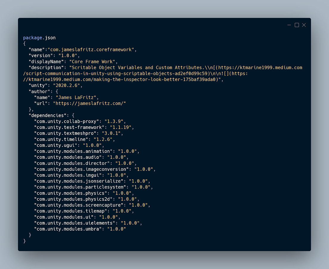 Creating custom packages for use in Unity | by James Lafritz | May ...