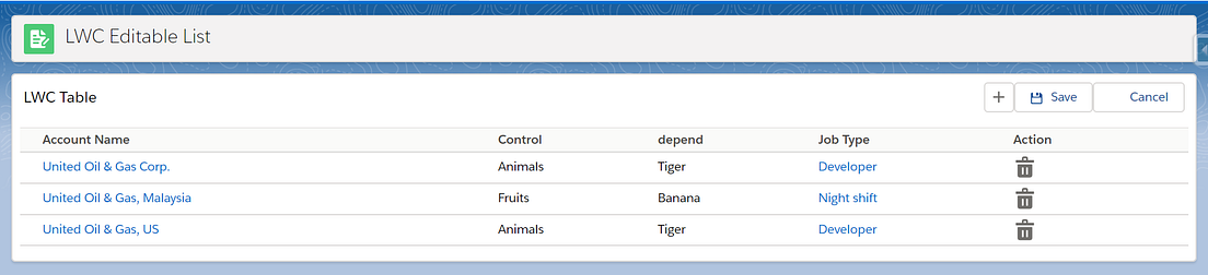 Editable Data Table using Lightning Web Components | by Kishore Bandanadam | Medium