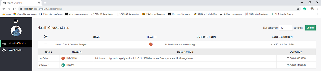 How to implement Health Checks API in Microservices application with ...