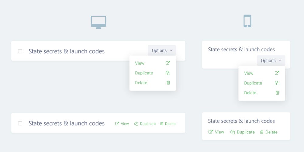 Ui List Options W Predictive Hover By Luke Bennis Prototypr