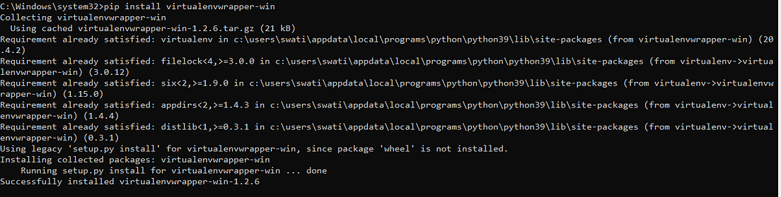 Virtual Environment. A step by step guide to install Python… | by Swati Verma | Analytics Vidhya ...