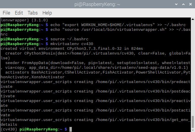 การติดตั้ง OpenCV 4.3.0 บน Raspberry Pi 4 model B | by KenGAlLnInE | Medium