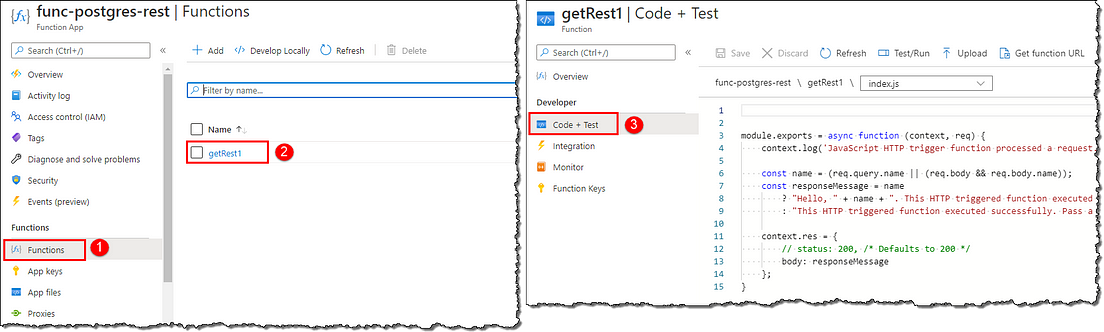 Building A Restful Azure Functions Api For Azure Postgresql In Nodejs With Pg Using Azure