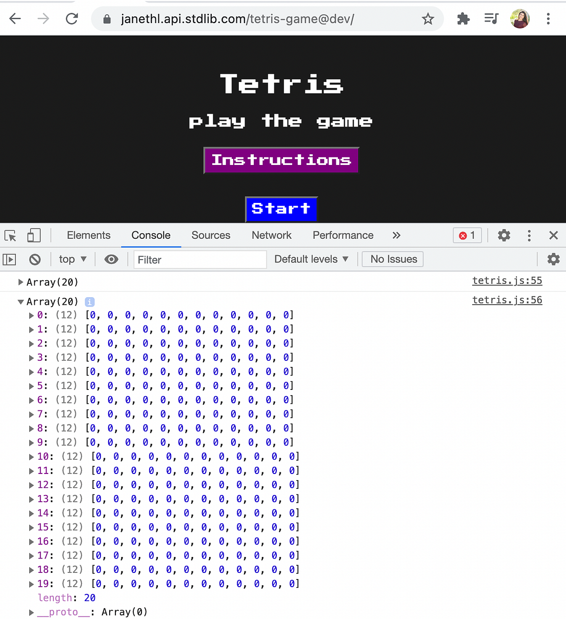 Build a Tetris game with HTML Canvas, CSS, and JavaScript on Autocode | by Janeth Ledezma ...