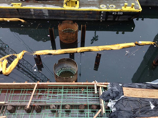 #ThrowbackThursday — Riverwalk Construction: Assembling the Jetty | by ...