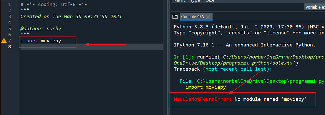 How to update Python missing libraries on Spyder — via the Console Area ...
