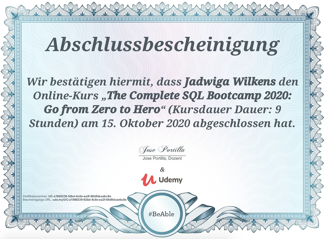 Review of Udemy SQL course, “ The Complete SQL Bootcamp 2020: Go from ...