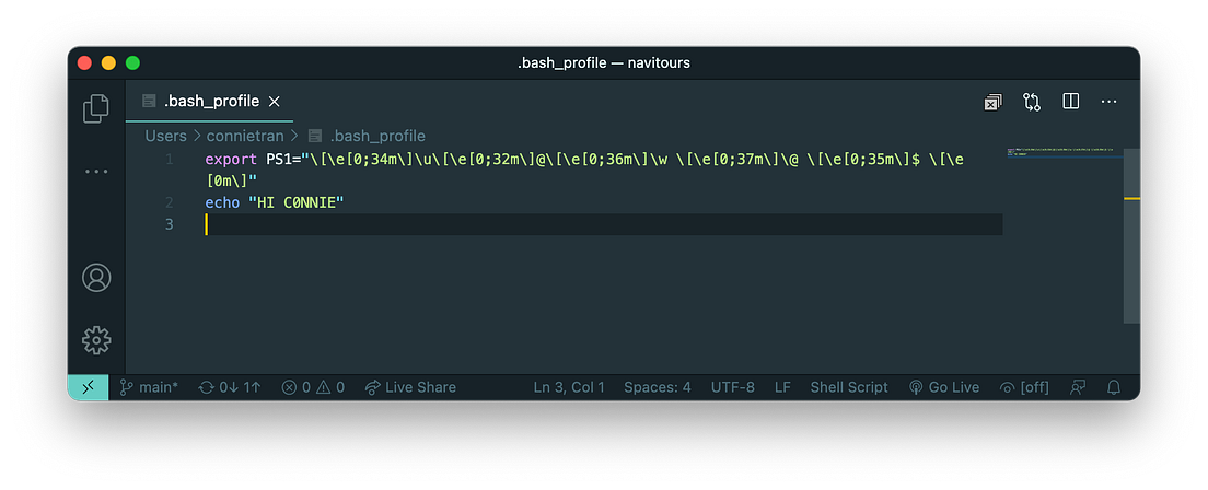 How to Customize Your Terminal Prompt with VSCode | by Connie Tran ...